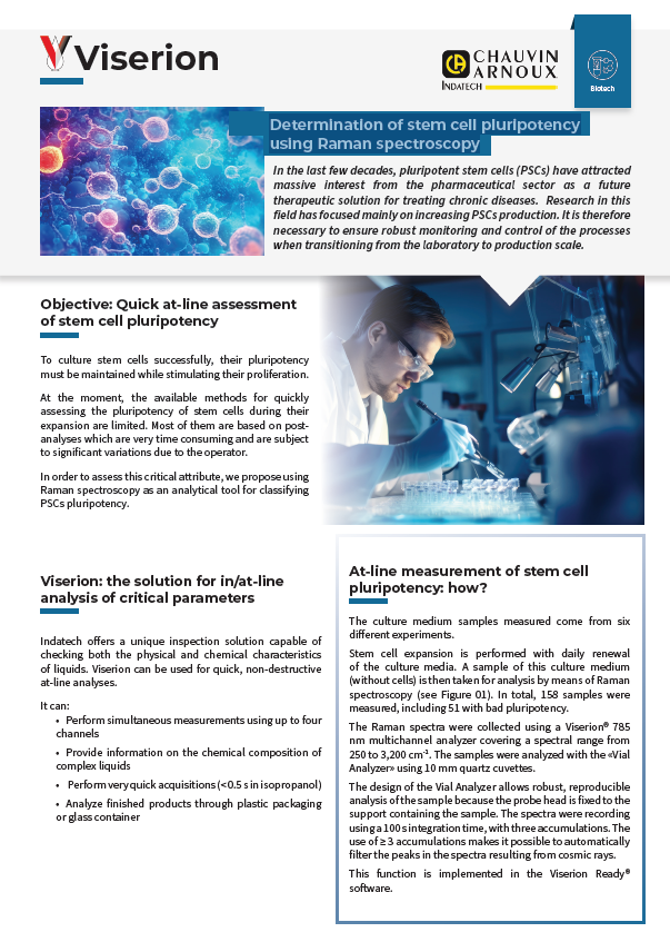 Documentation Indatech | Viserion - Determination of stem cell ...