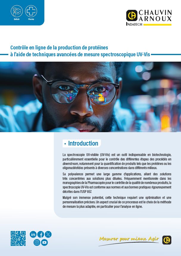 Documentation Indatech | Contrôle en ligne de la production de protéines à l’aide de techniques ...