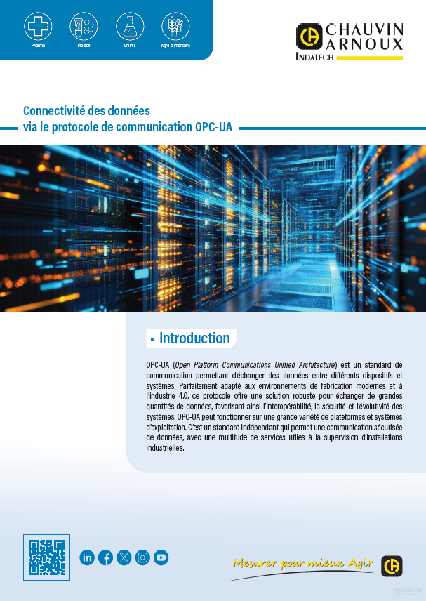 Documentation Indatech | Connectivité des données via le protocole de communication OPC-UA
